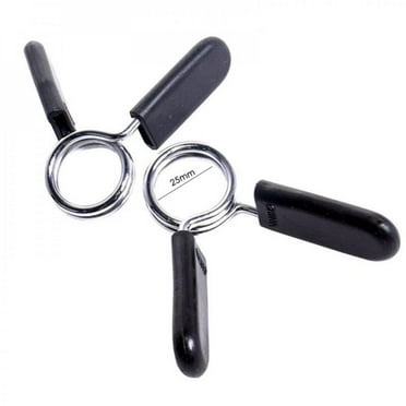Universal 28mm Barbells Spring Clips 1'' Steel Weight Bar Clamps Lock ...