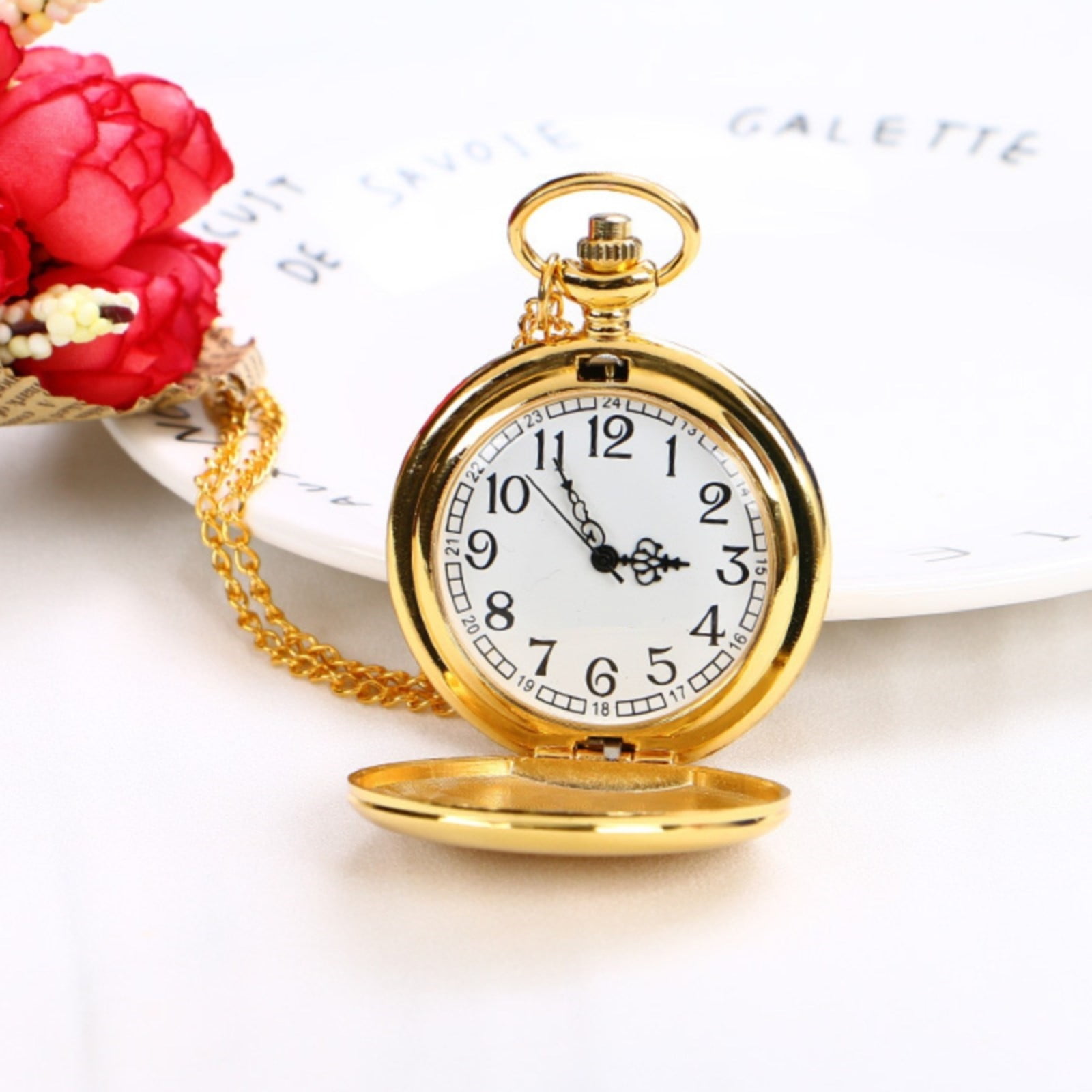 Clearance 1 * Pocket Watch Pocket Watch For Men And Women Glossy Pocket ...