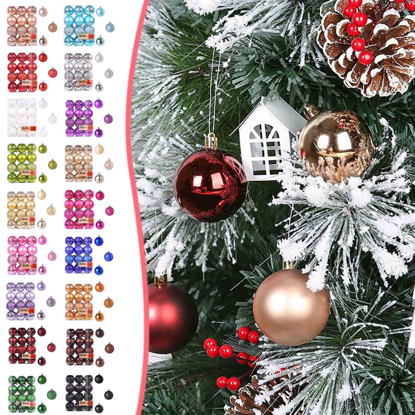 Clearance under $1 Tyidzon 24Pcs Christmas Ball Ornaments Christmas ...