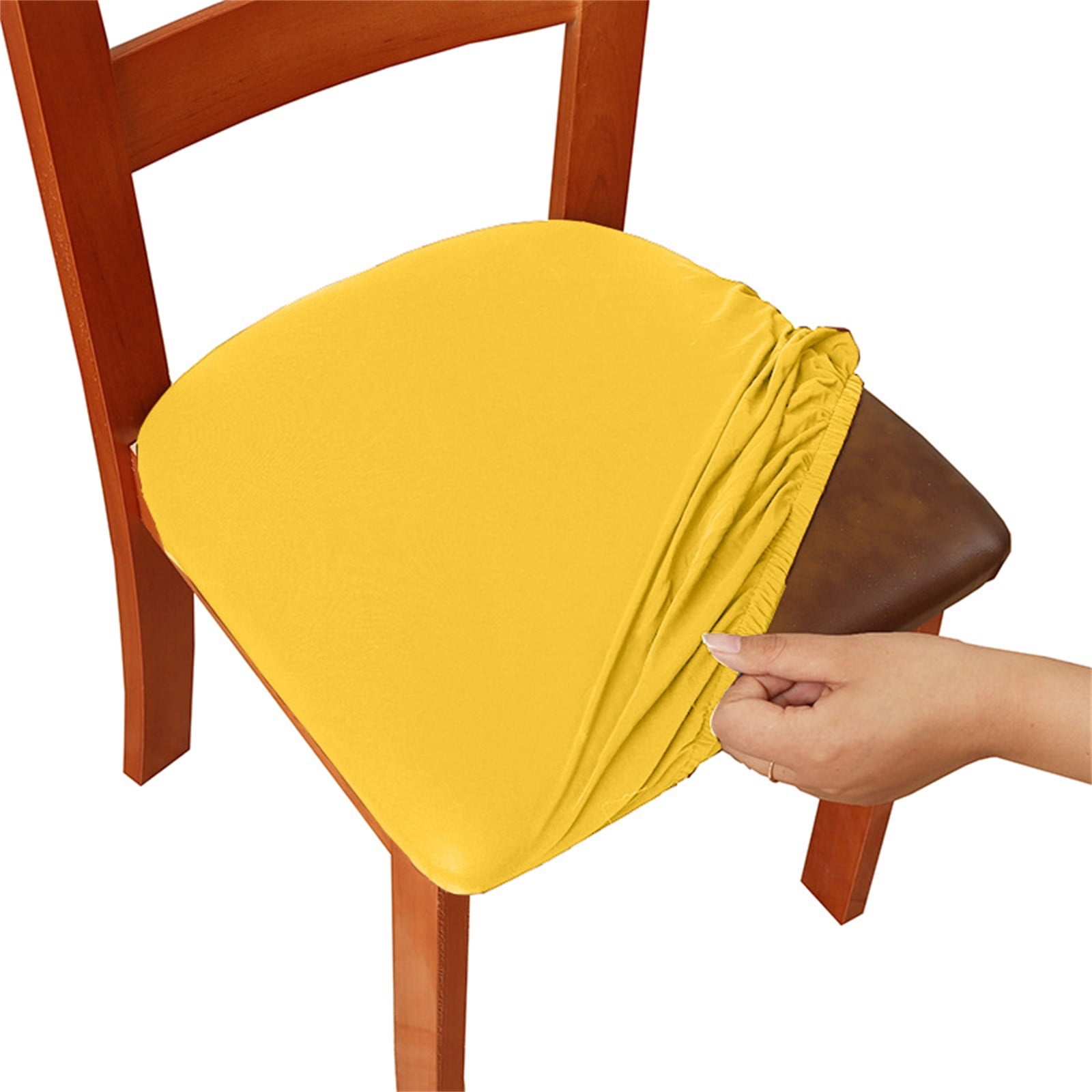Under $1 Tyidzon Chair Covers Solid Color Brushed High Elastic, Chair ...