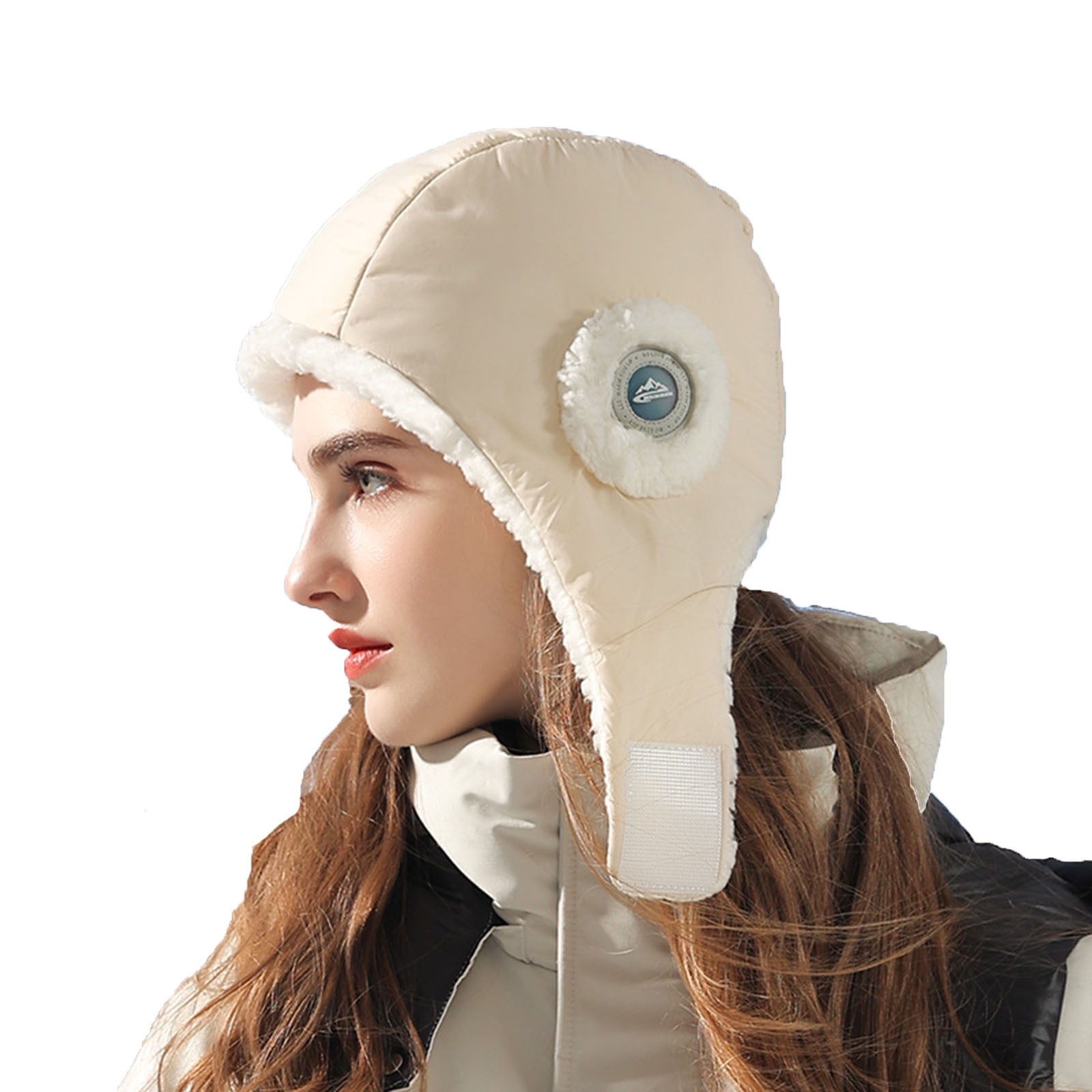 qolati Fleece Lined Trapper Hat for Men Women Waterproof Winter Hat ...