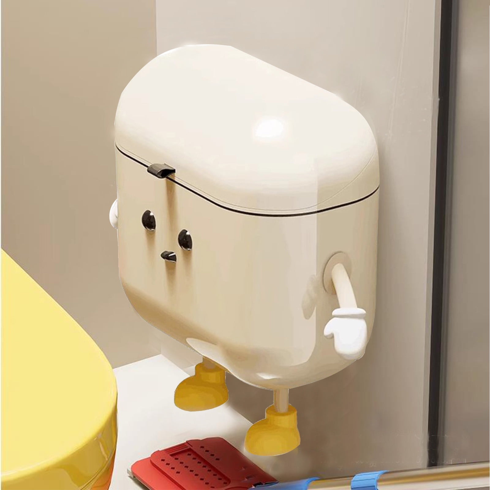 Clearance Under 10$!9 Litre Hanging Trash Can With Lid Cute Kitchen ...