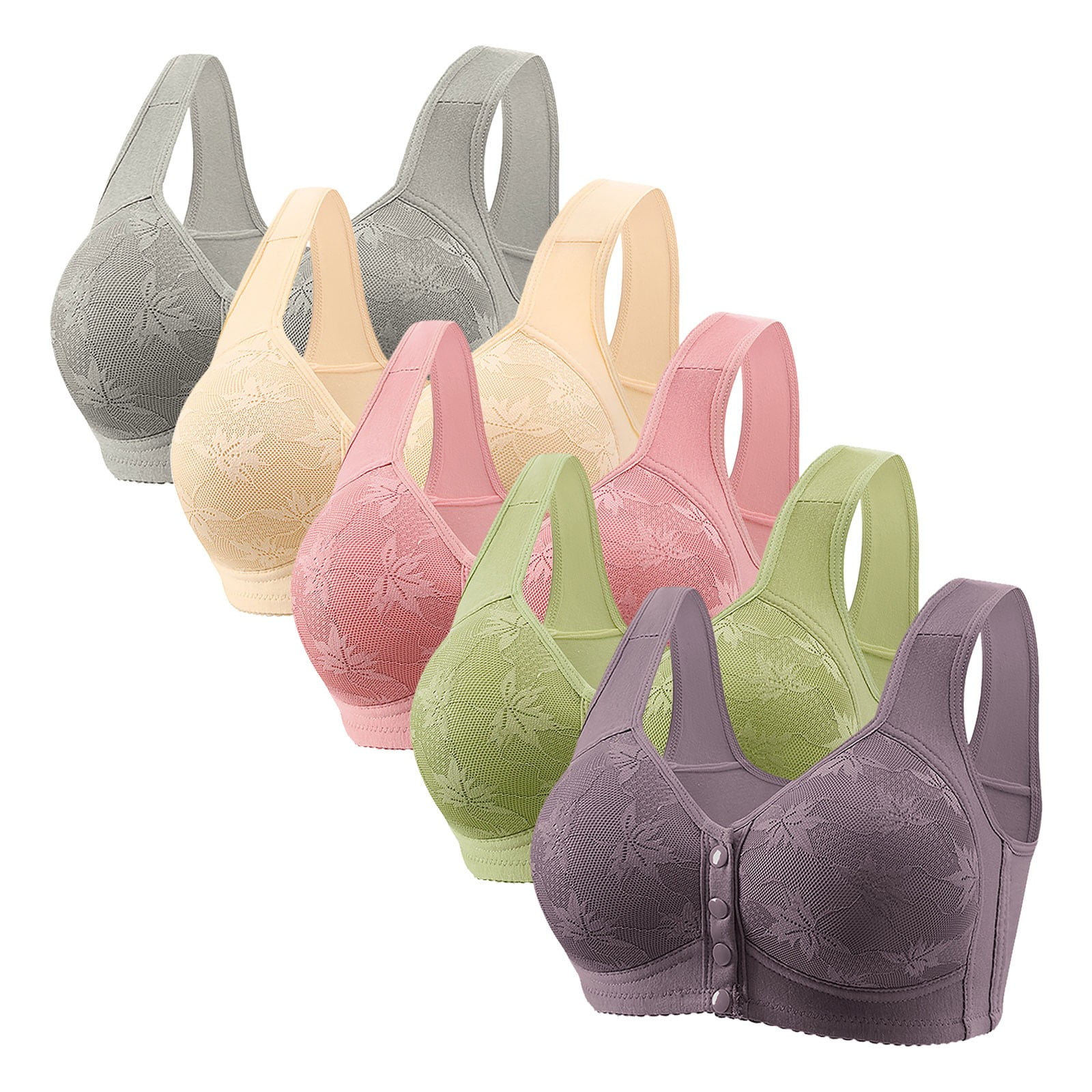 Clearance Under 10$! Fshion Suumer Plus Size Bras for Women Sexy Non ...