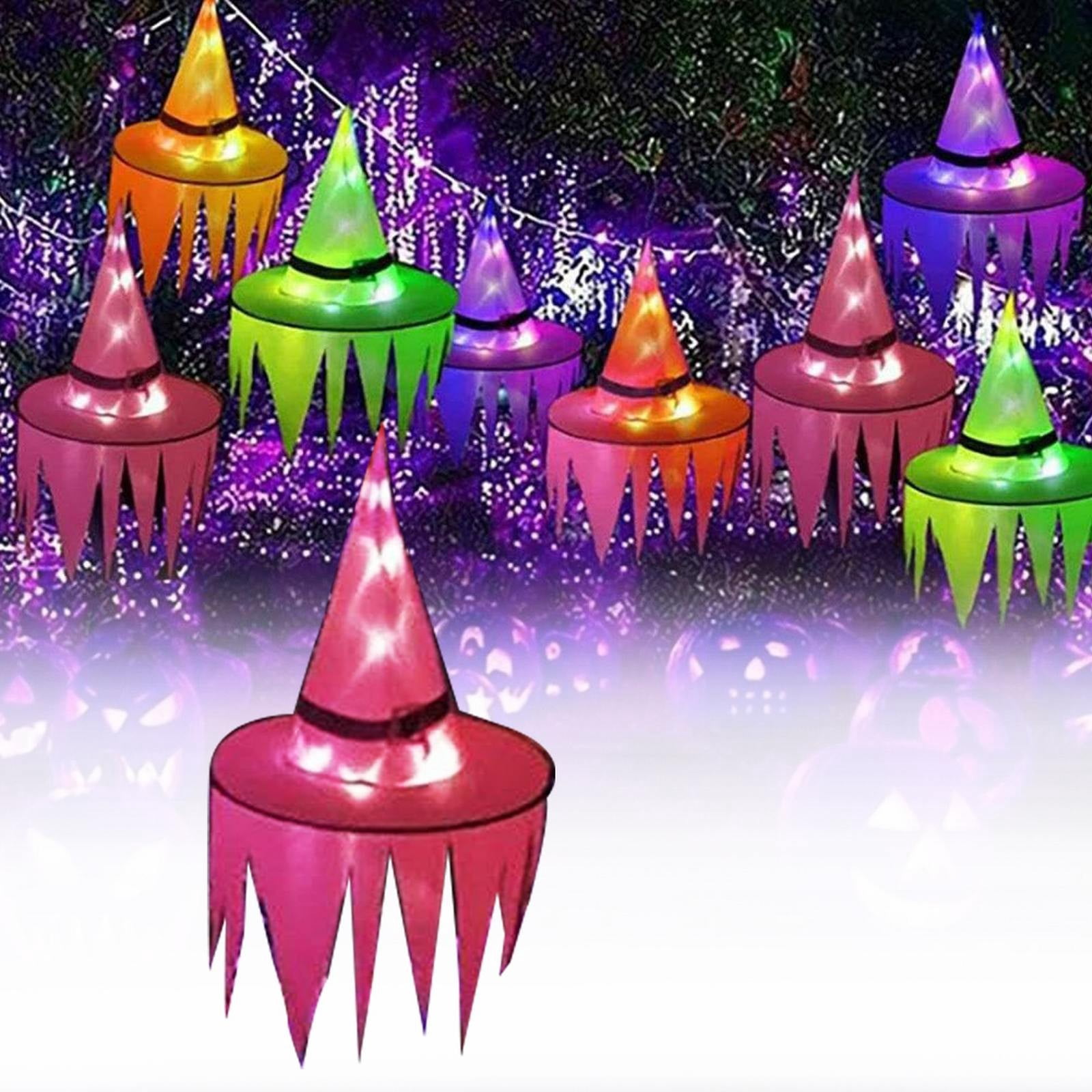 Clearance under $10 Halloween Witch Hat Lights Decorations Outdoor ...