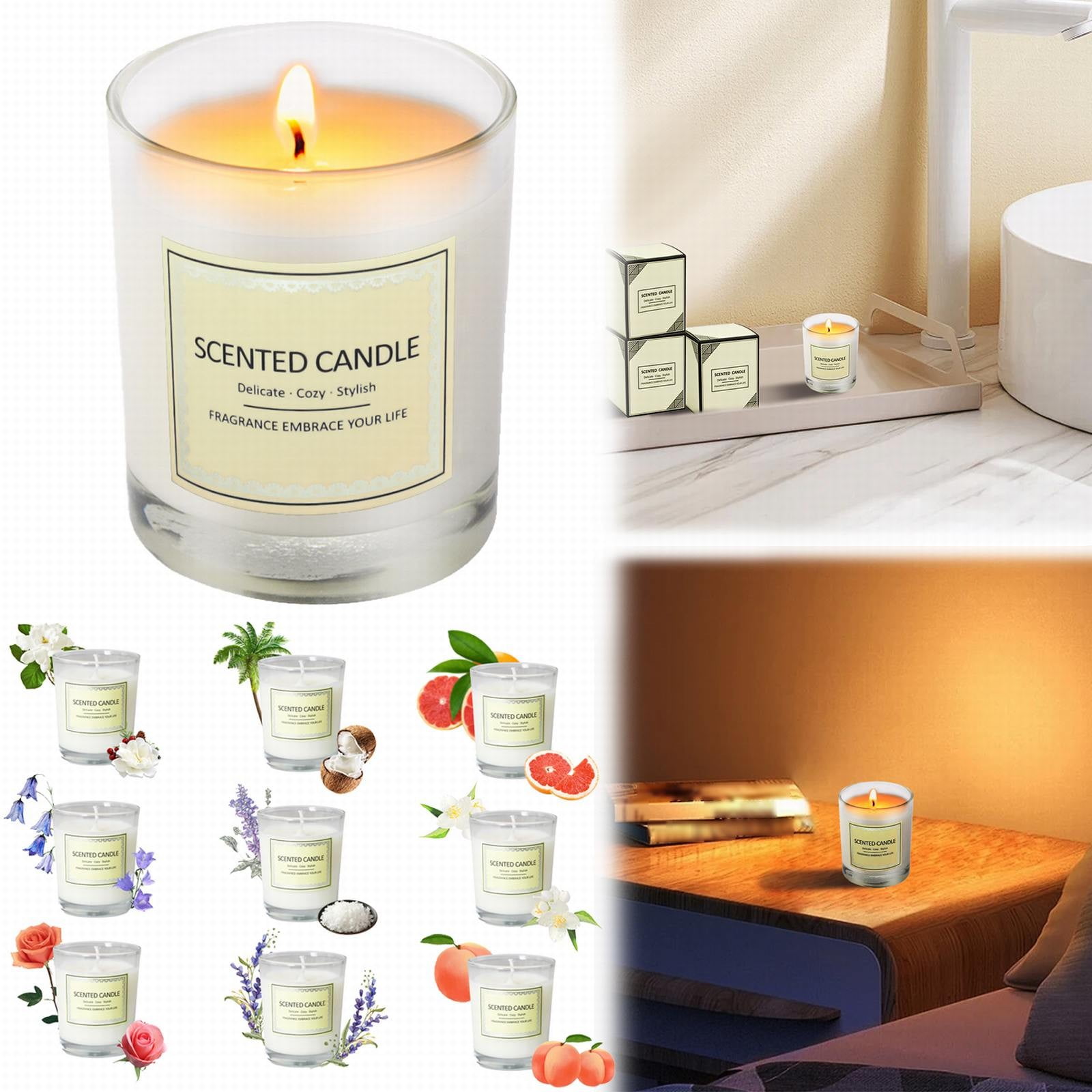 Clearance under $10! Kingtowag Scented Candles, Gift Box Candle ...
