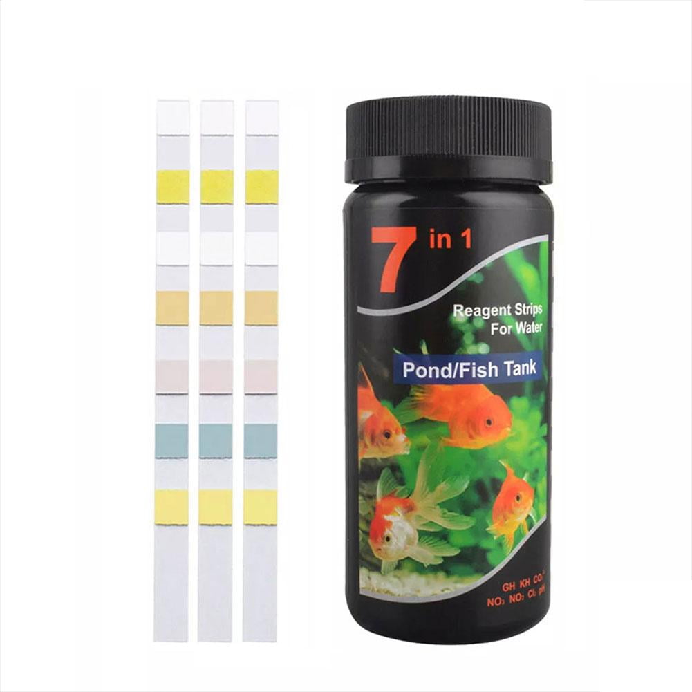 Clearance! 100/50x Aquarium Test Strips Fish Tank 7IN1 PH Water Strips ...