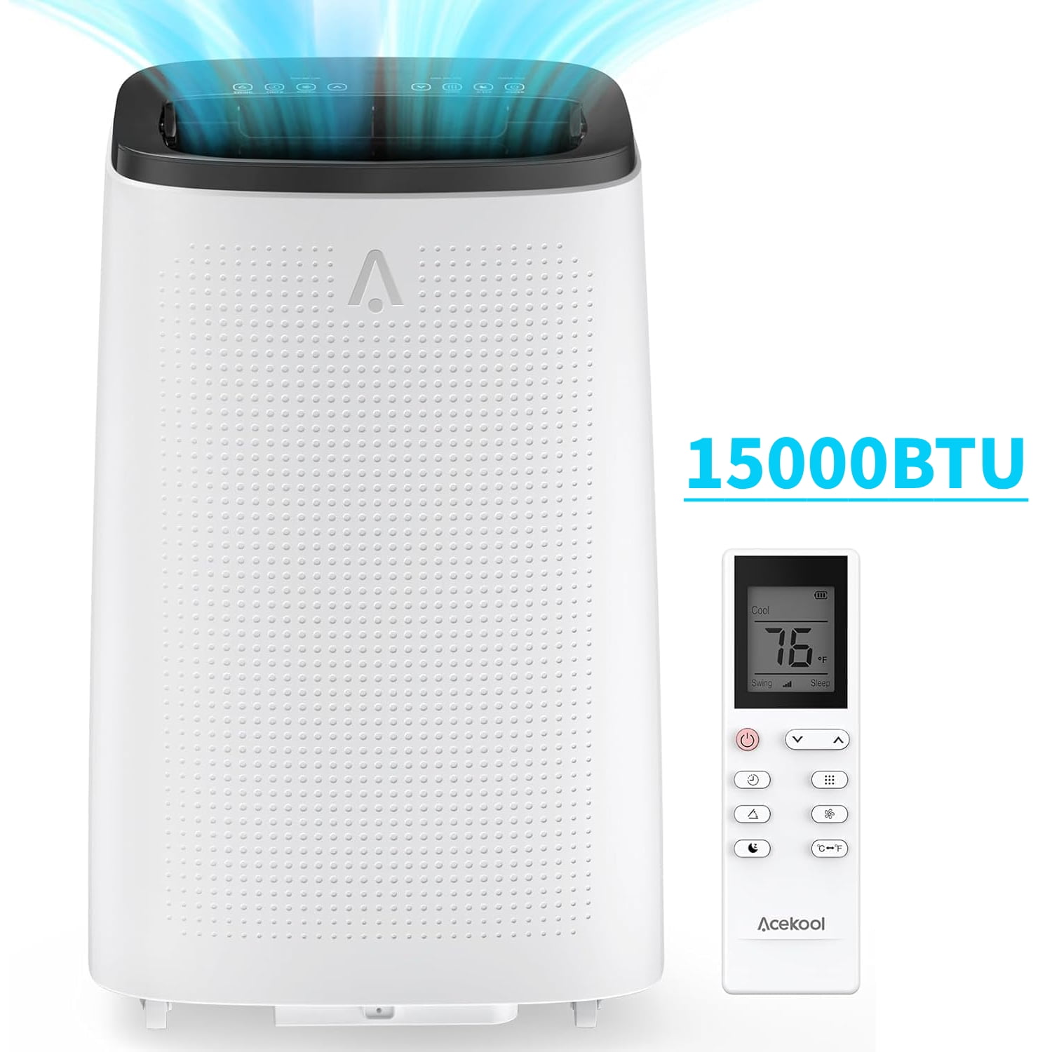 Clearance!‎15000 BTU Portable Air Conditioner with Fast Cooling,AC Unit ...