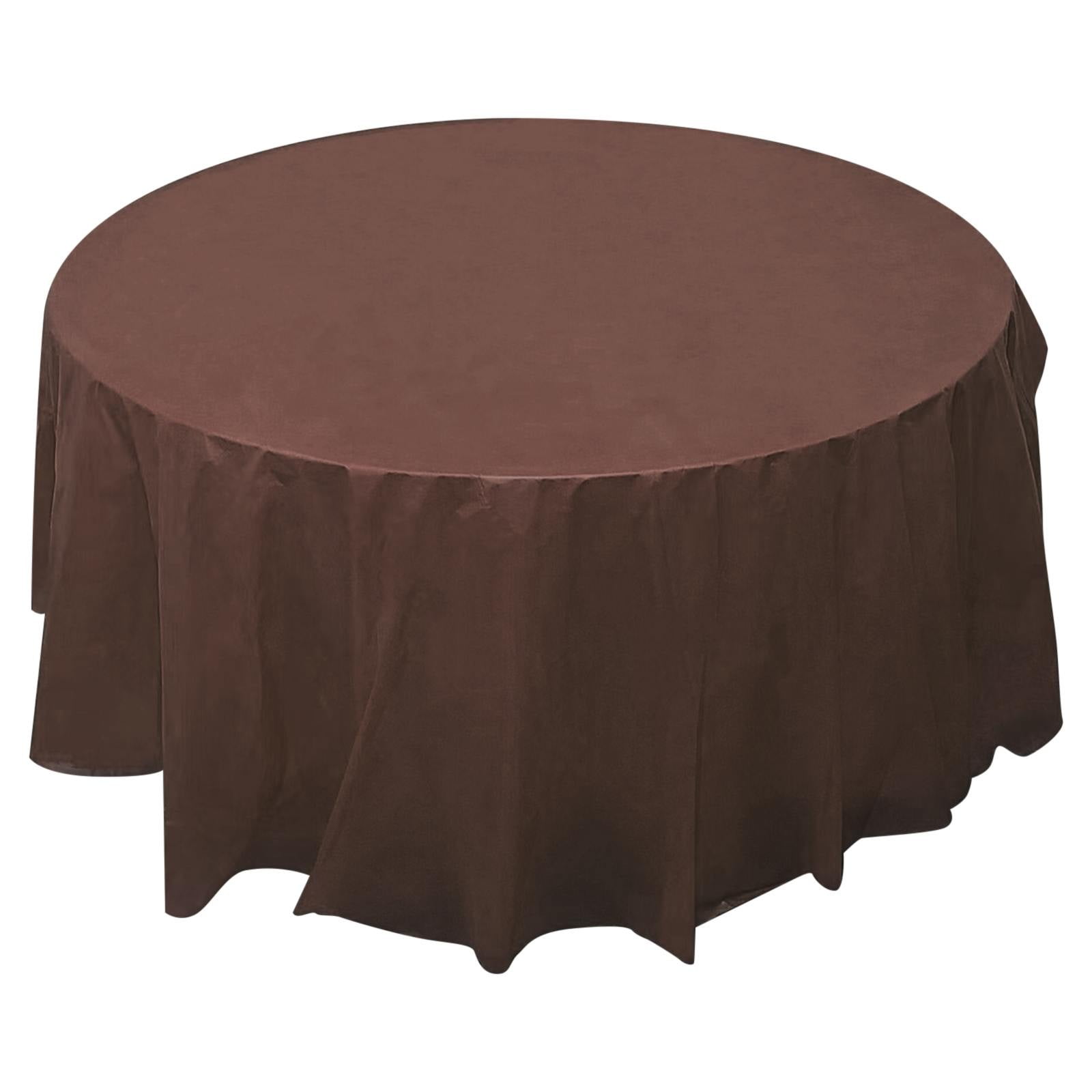 Clearance 1X Round Table Set 1 Pack Of Circular Tablecloths 84 Inches ...