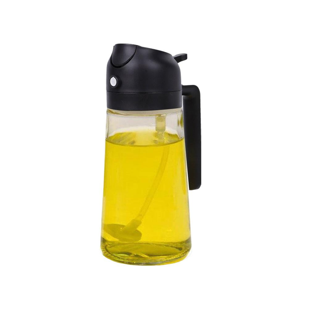Clearance! 2-in-1 Oil Spray Bottle Refilable Glass BBQ Cooking Olive ...
