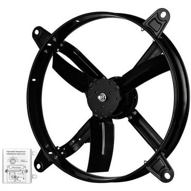 Ventamatic 1080 CFM Galvanized Steel Power Roof Mount Attic Vent Brown ...