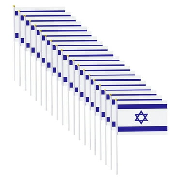 Israel - Small 4"X6" Durable Polyester Stick Flag - Walmart.com
