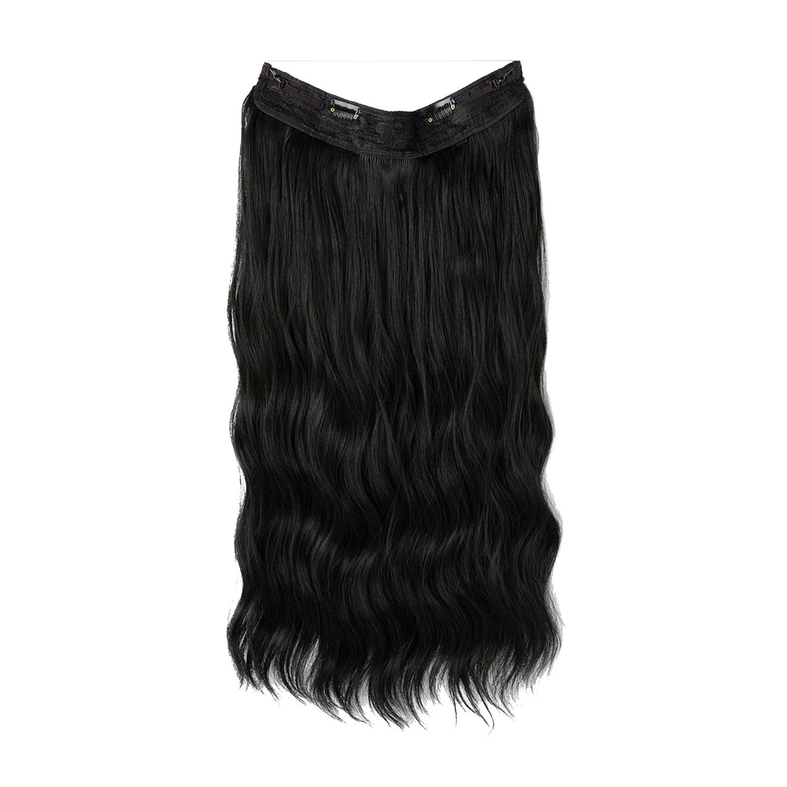 Clearance 2024!Human Hair Wig Brown Wire Hair Extension Long Synthetic ...