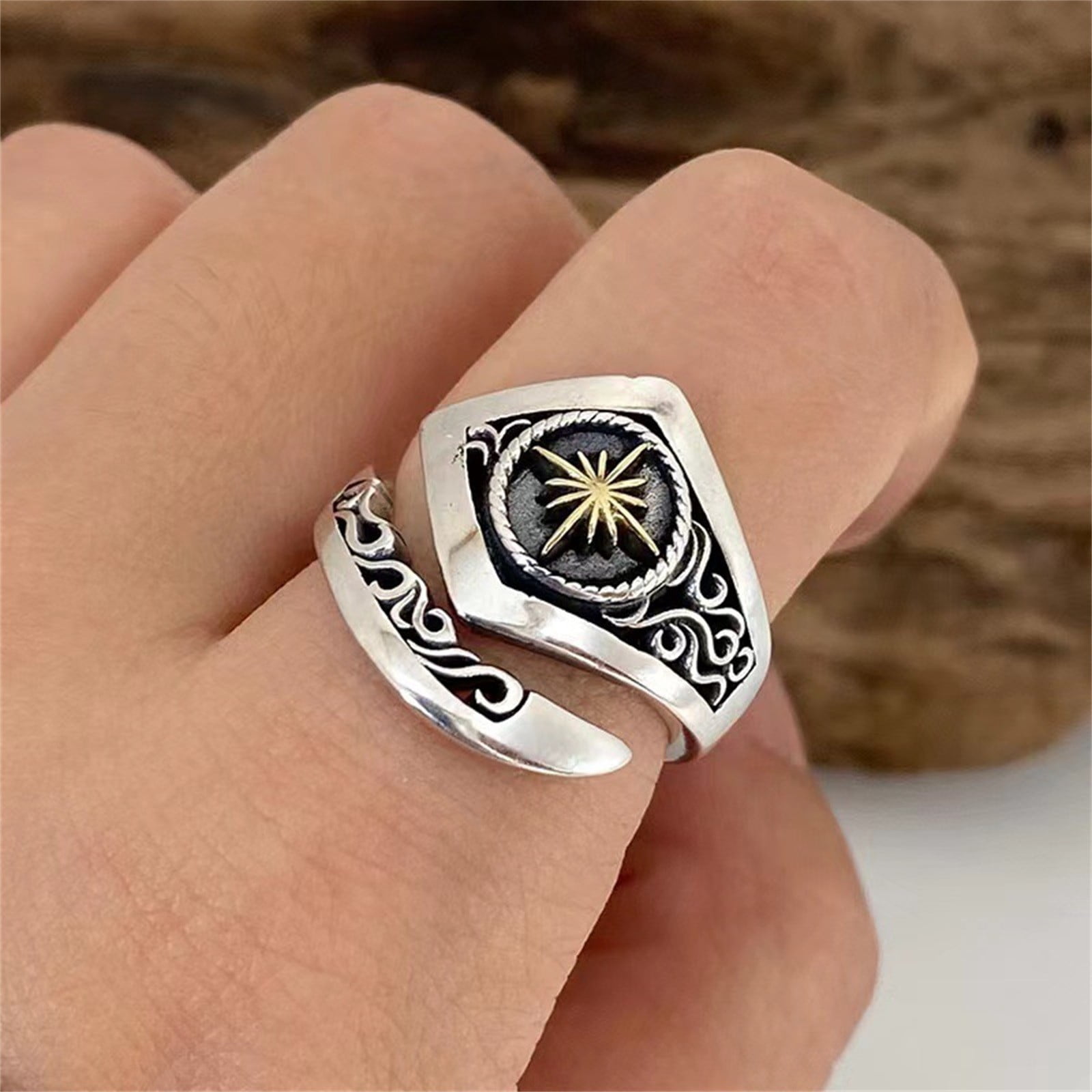 Clearance！ 2024 New Jewelry Oqueey Sun God Indian Ring - Walmart.com