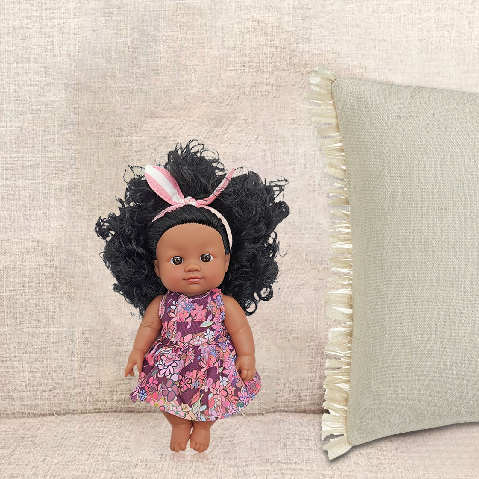 Clearance! 2025 Black Baby Dolls African American Doll Black Dolls 7'', Baby Dolls for 3 Year ...