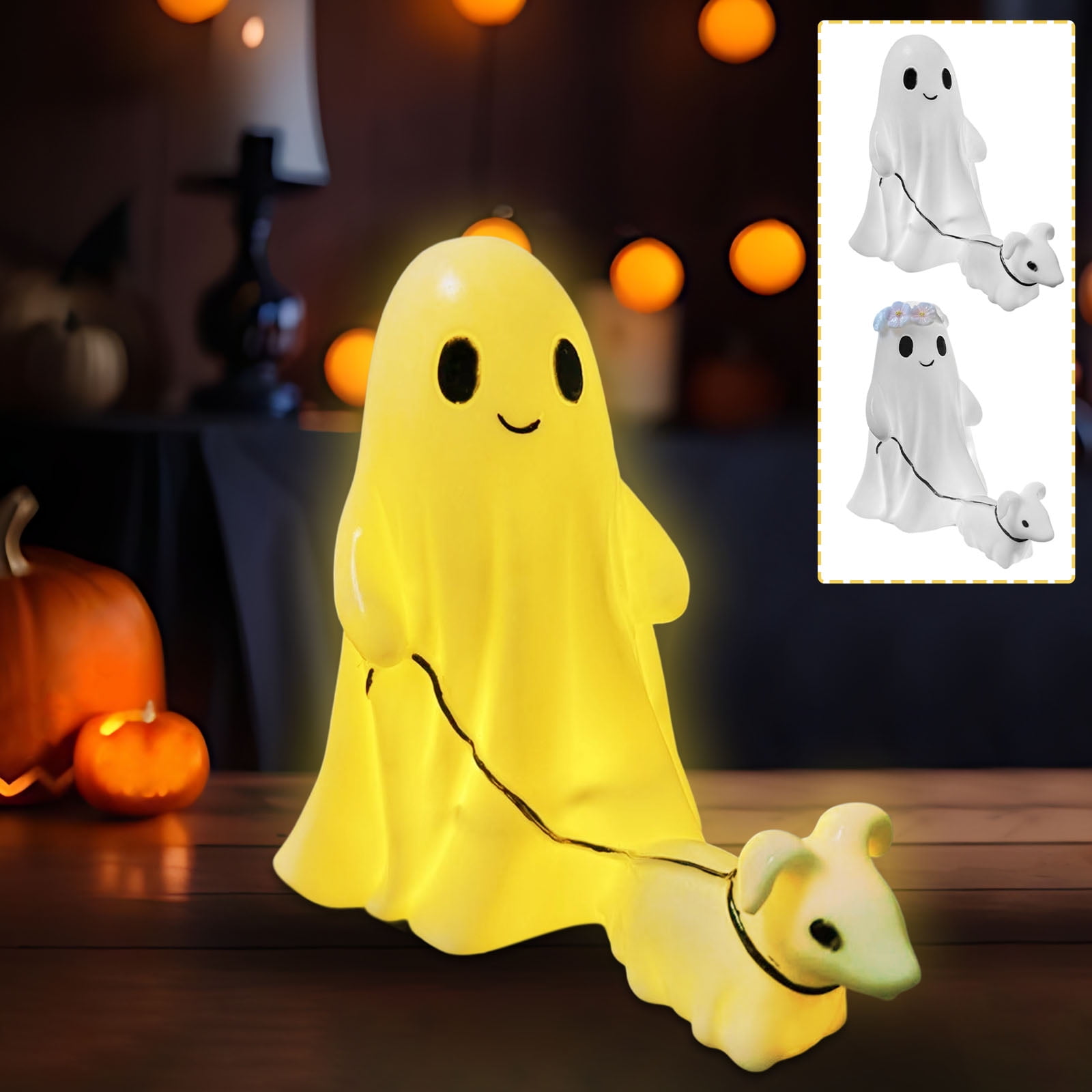 Clearance 2025!Ghost Walking Dog Statue, Ghost Walking Dog Statue,Ghost ...
