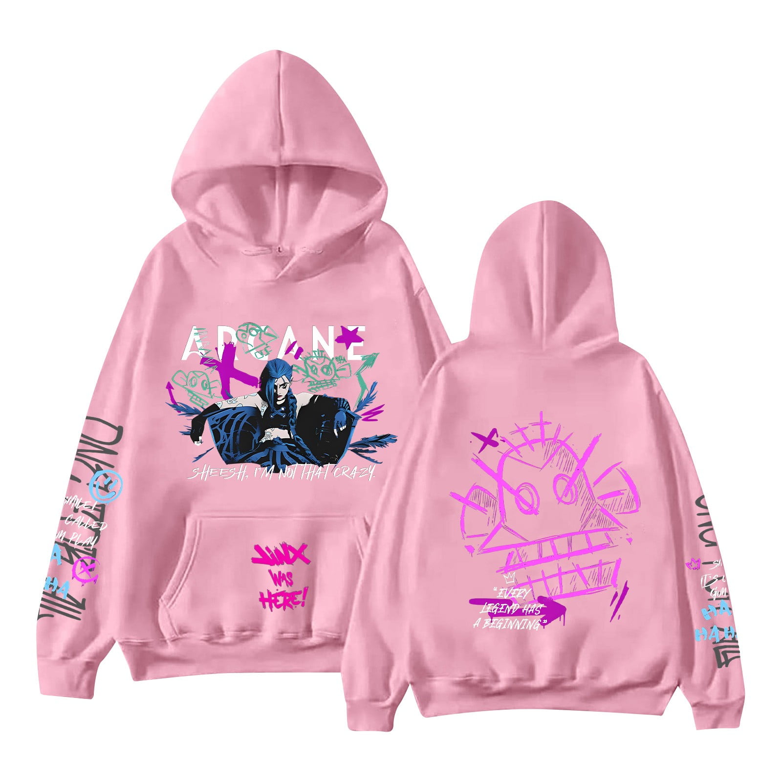 Clearance 2025 Jinx Cosplay Jinx Cosplay Jinx Sweater Arcane Hoodie ...