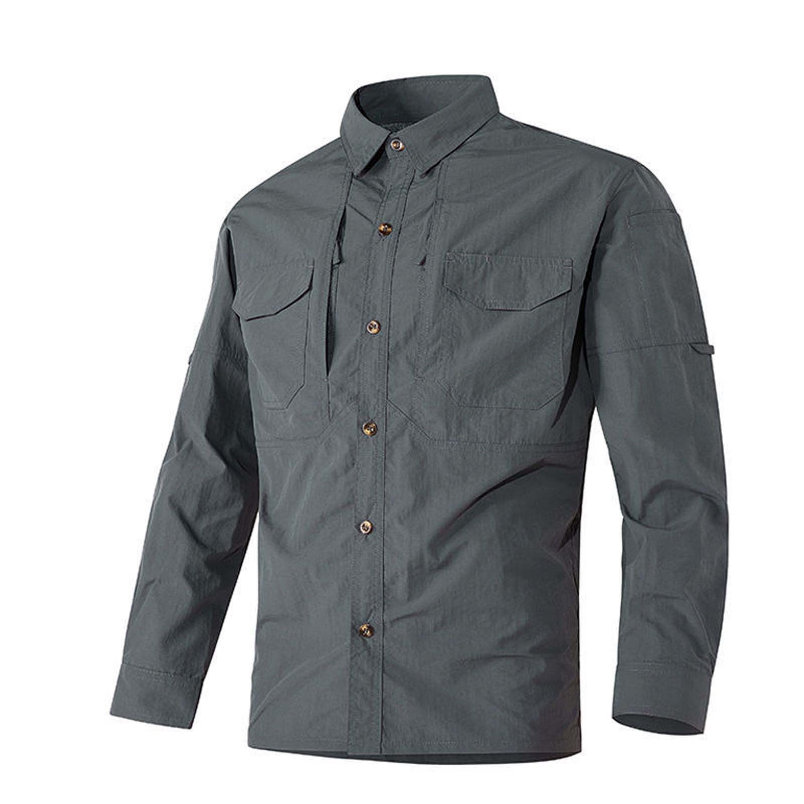 Clearance 2025! ZVNAΖH Mens Button Down Work Shirts Long Sleeve ...