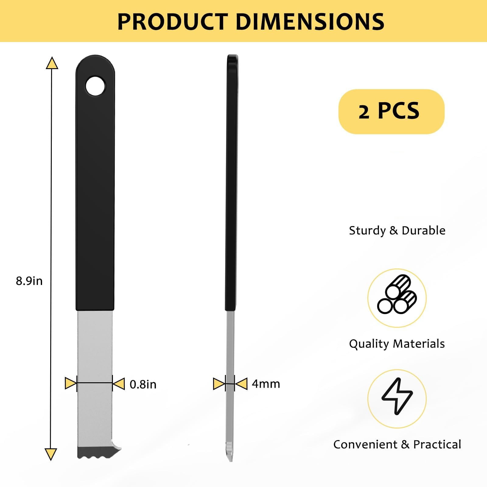 Clearance! 2Pcs Paver Puller Paver Extractor Tool With Joint Scraper ...