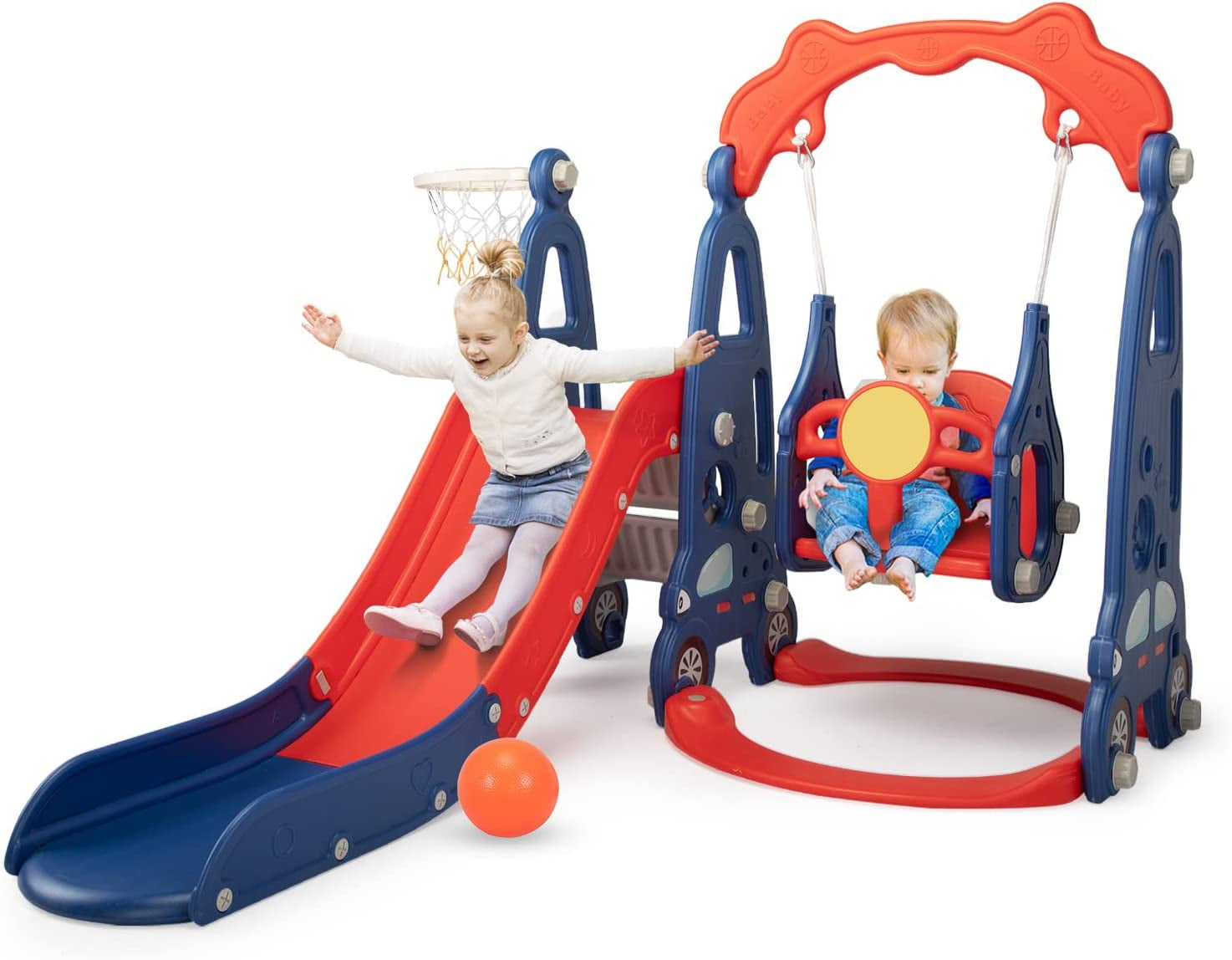 Clearance! 3 in 1 Slide for Kids, Toddler Large Play Climber Slide ...