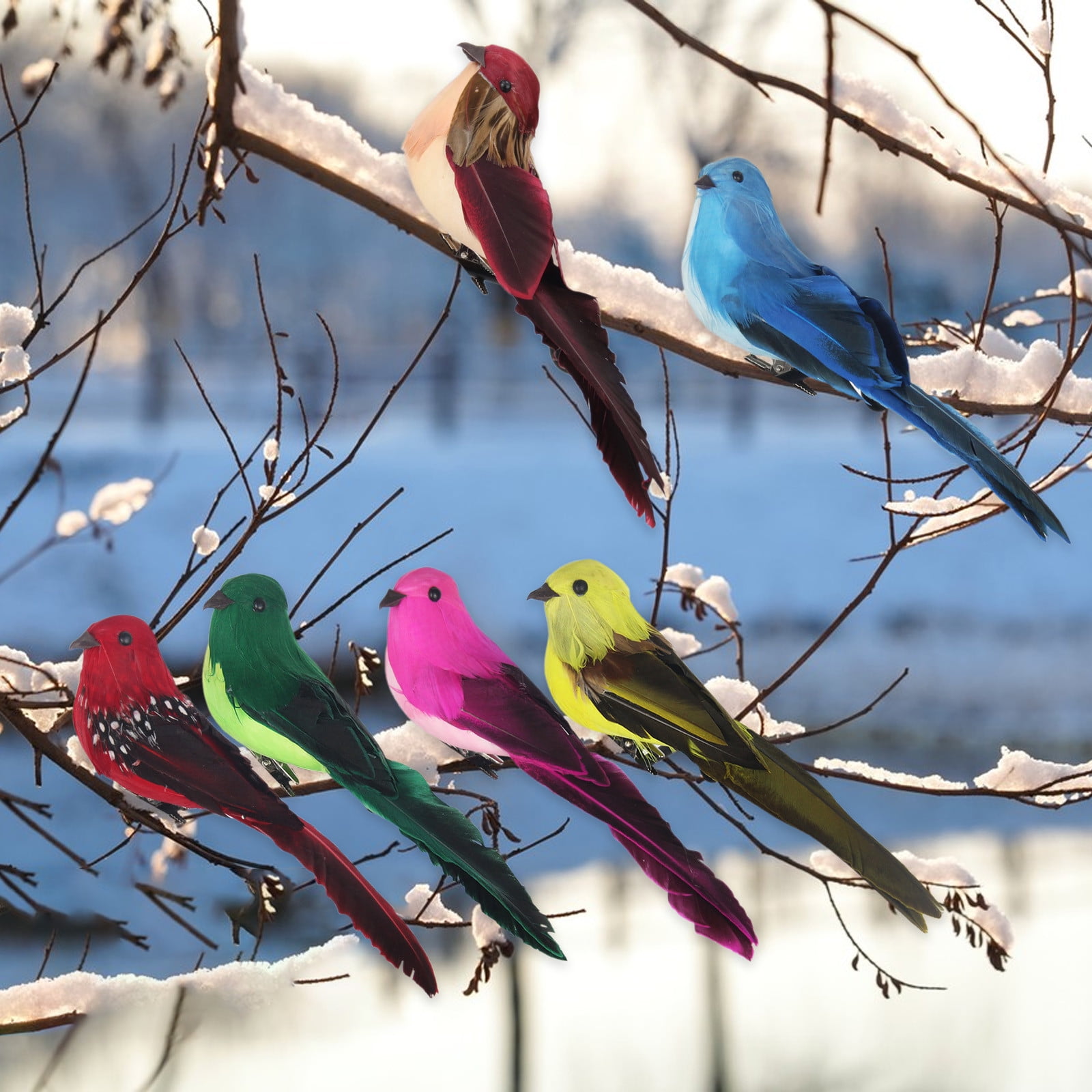 Artificial Birds Fake Birds Christmas Halloween Pirate Parrots ...