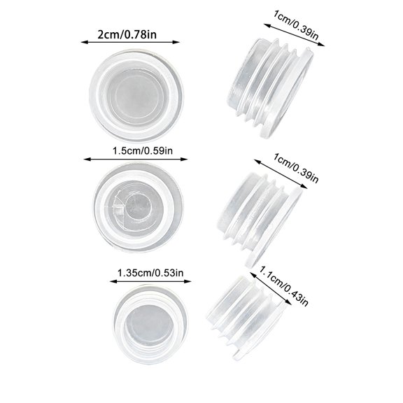 50PCS Salt and Pepper Shaker Stoppers Plastic Stopper Replacement Plug ...