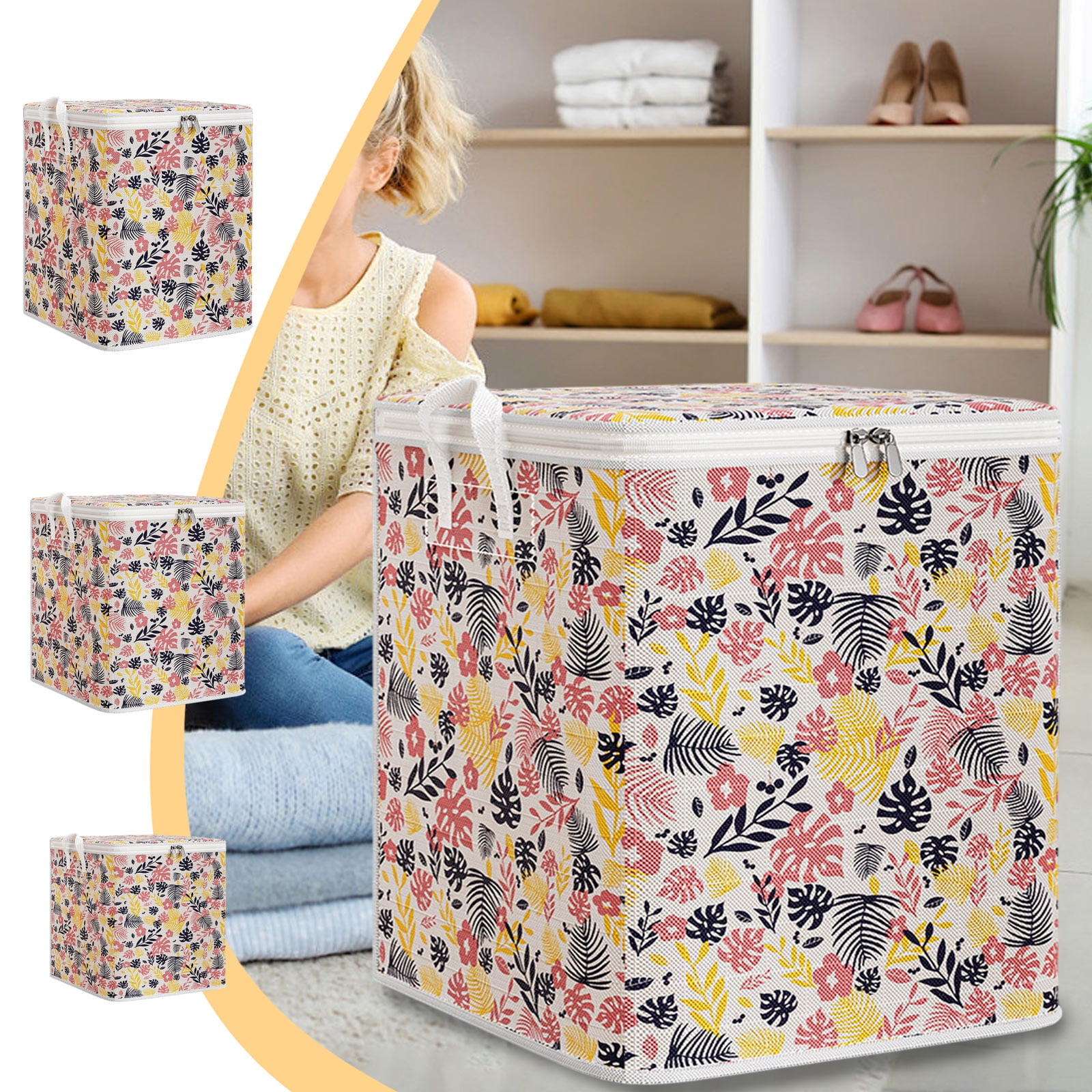Clearance Under $3 Wzzjkit Storage Bins with Lids Large Capacity ...