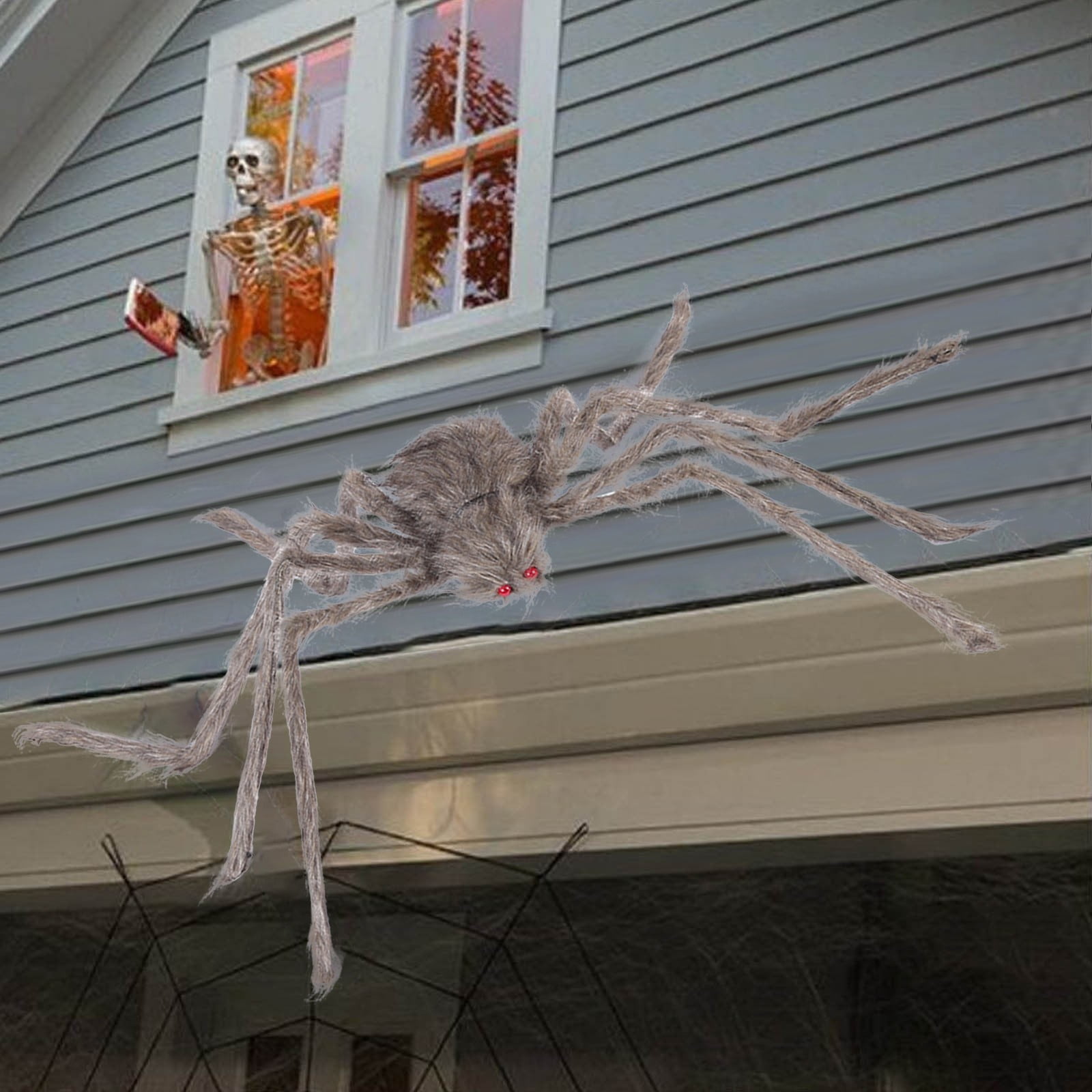 Clearance!35" Halloween Giant Spider Decorations, Scary Large Spiders ...