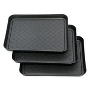All Weather Boot Tray - Small Water Resistant Plastic Utility Shoe Mat ...