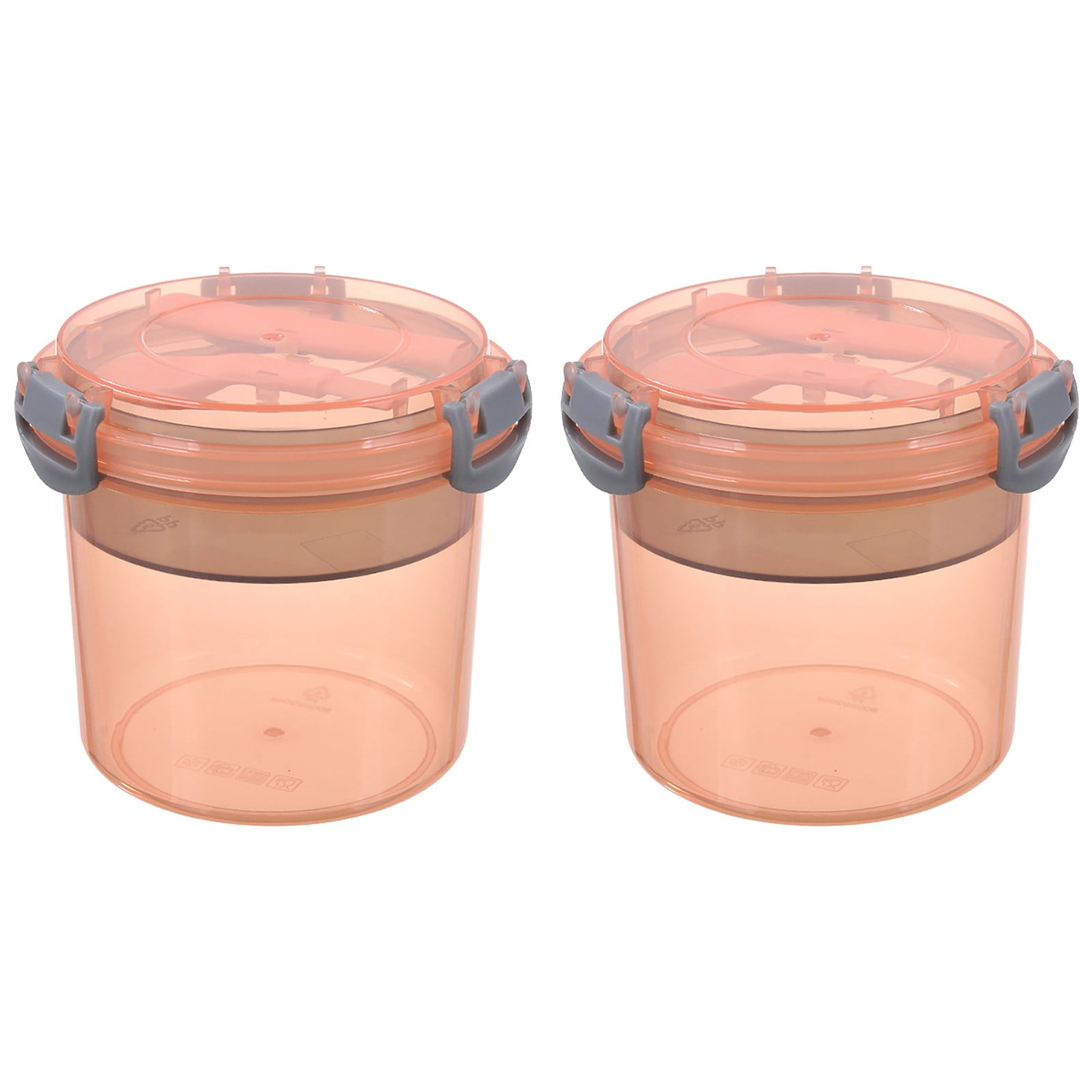 Clearance！3pc Portable Reusable Parfait Cups With Lids Yogurt Cup With ...