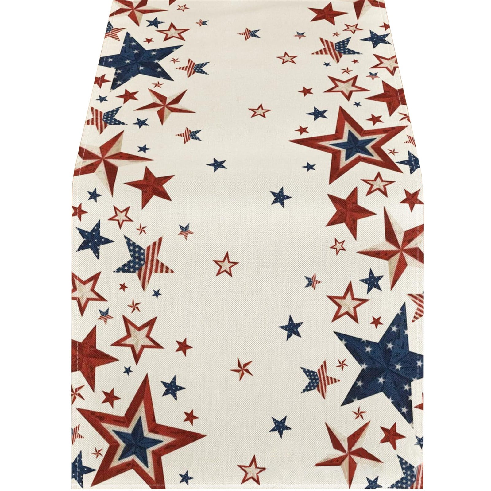 Clearance! 4Th of July Table Runner Stars Patriotic Runners Red White ...