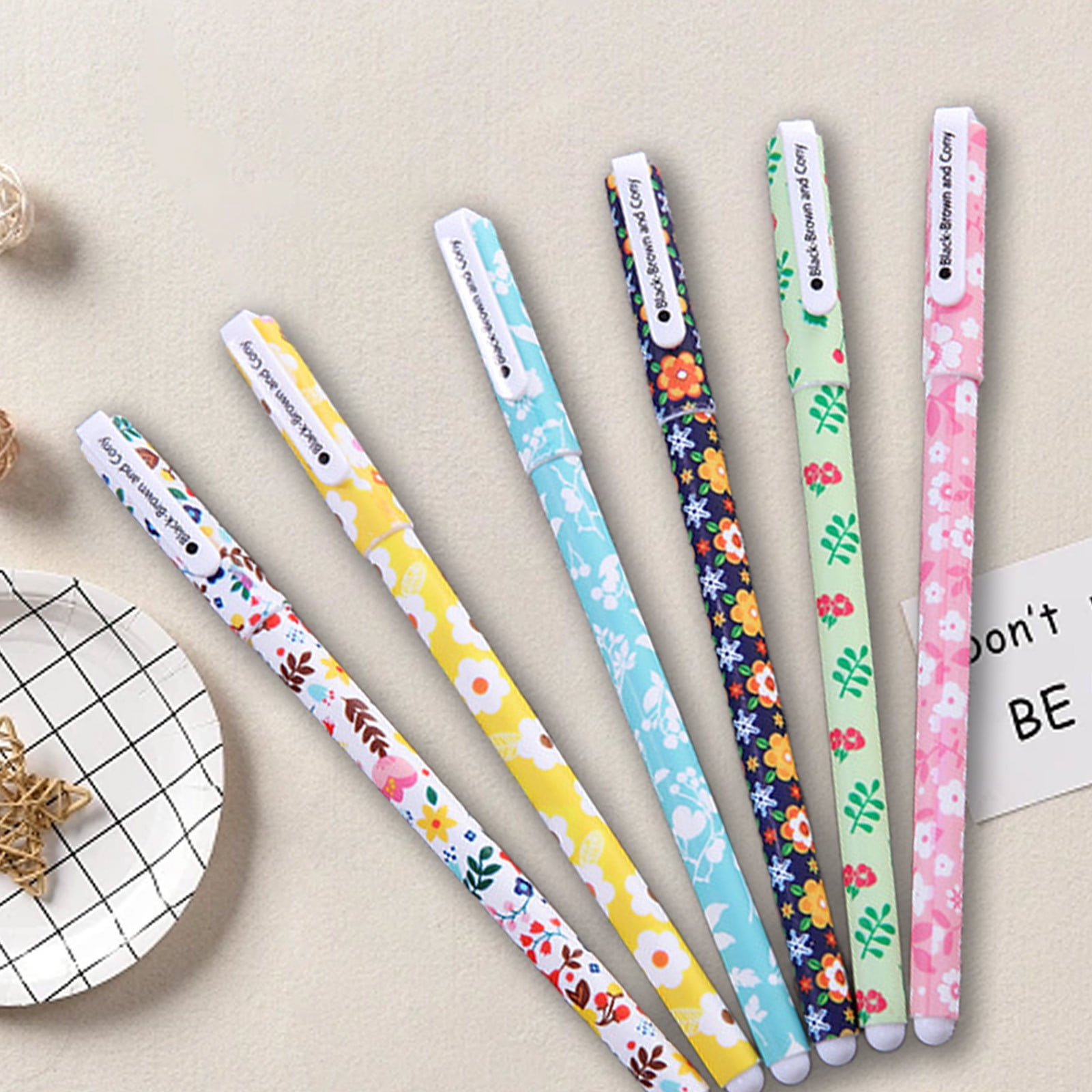 Savings 6 PCS 0.5mm Colored Gel Ink Pens,Sign Pens,Multi-use Writing ...