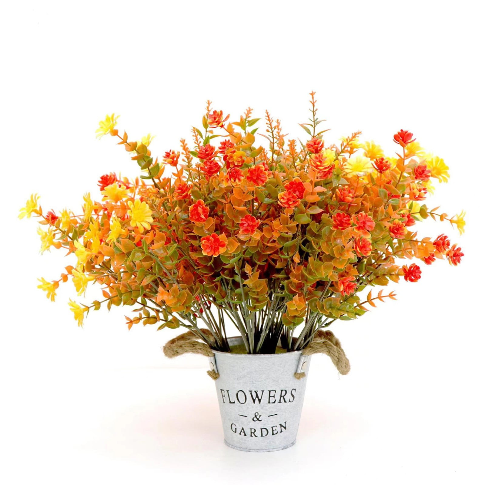 Clearance under $5 Artificial Fall Mums Flowers for Outdoor Decor Fall ...