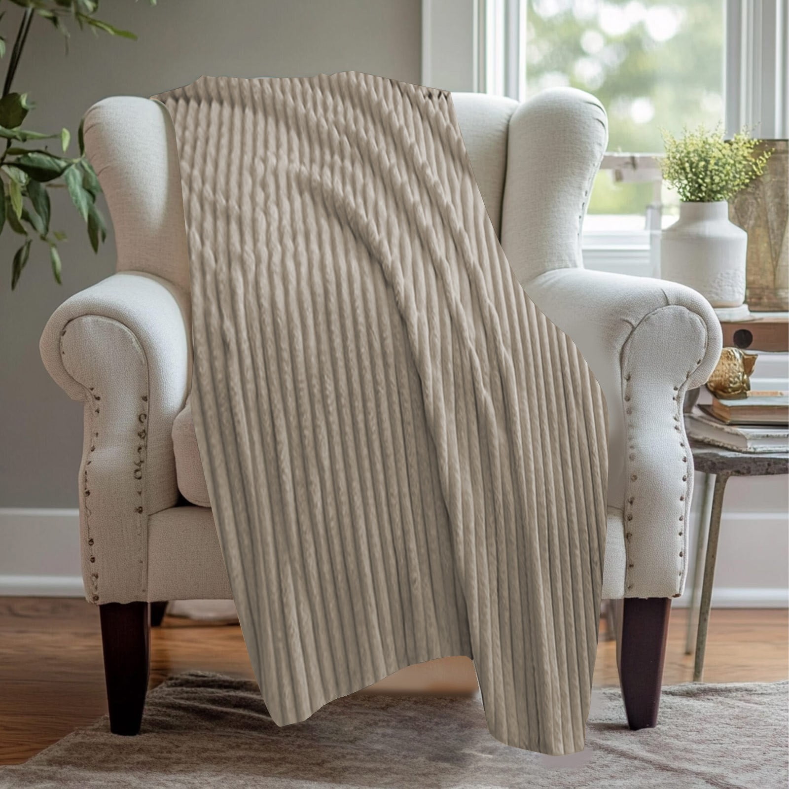"Boovnll Bunny Blanket, Faux Rabbit Fur Throw, Super Soft Raschel ...