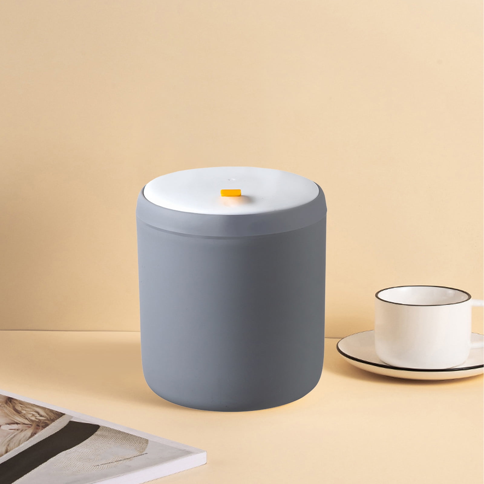 Clearance Under $5 Boovnll Small Trash Can, Plastic Desktop Trash Can ...