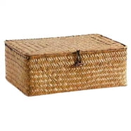 Simplify 2 Pack Large Woven Shelf Storage Basket in Grey - Walmart.com
