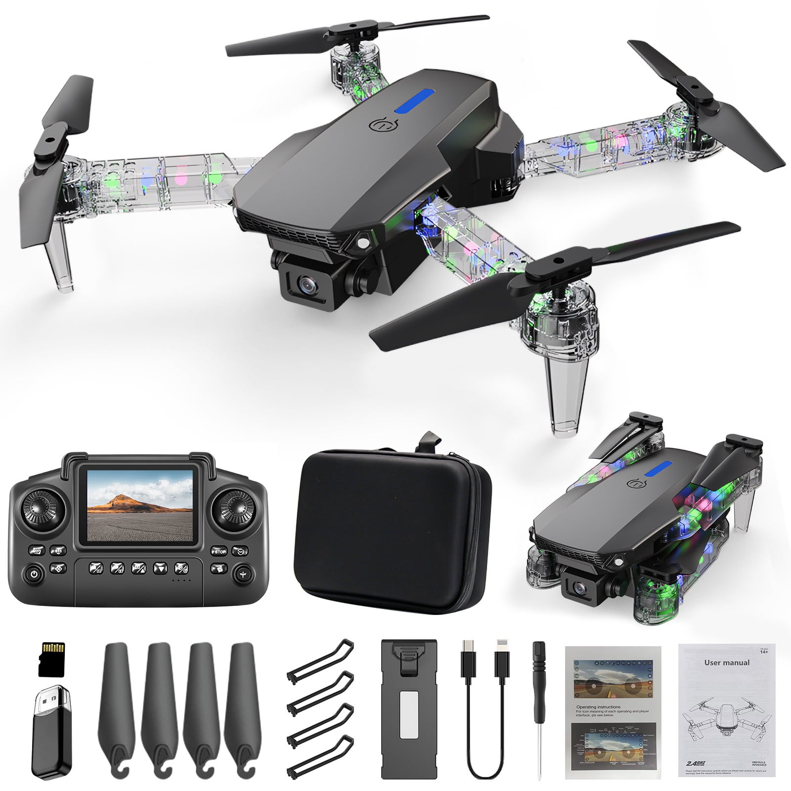 Clearance under $5 Fufafayo 4K Drones with Camera for Kids,Drones for ...