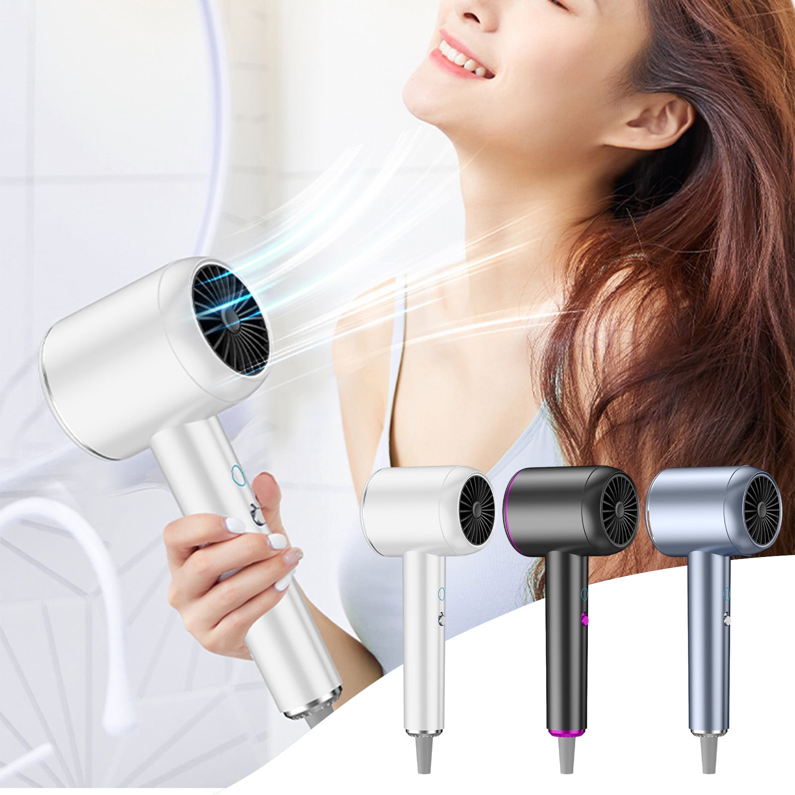 under $5 Fufafayo Blow Dryer,High-Speed Brushless Motor, Fast-Drying Negative Ions Intelligent ...