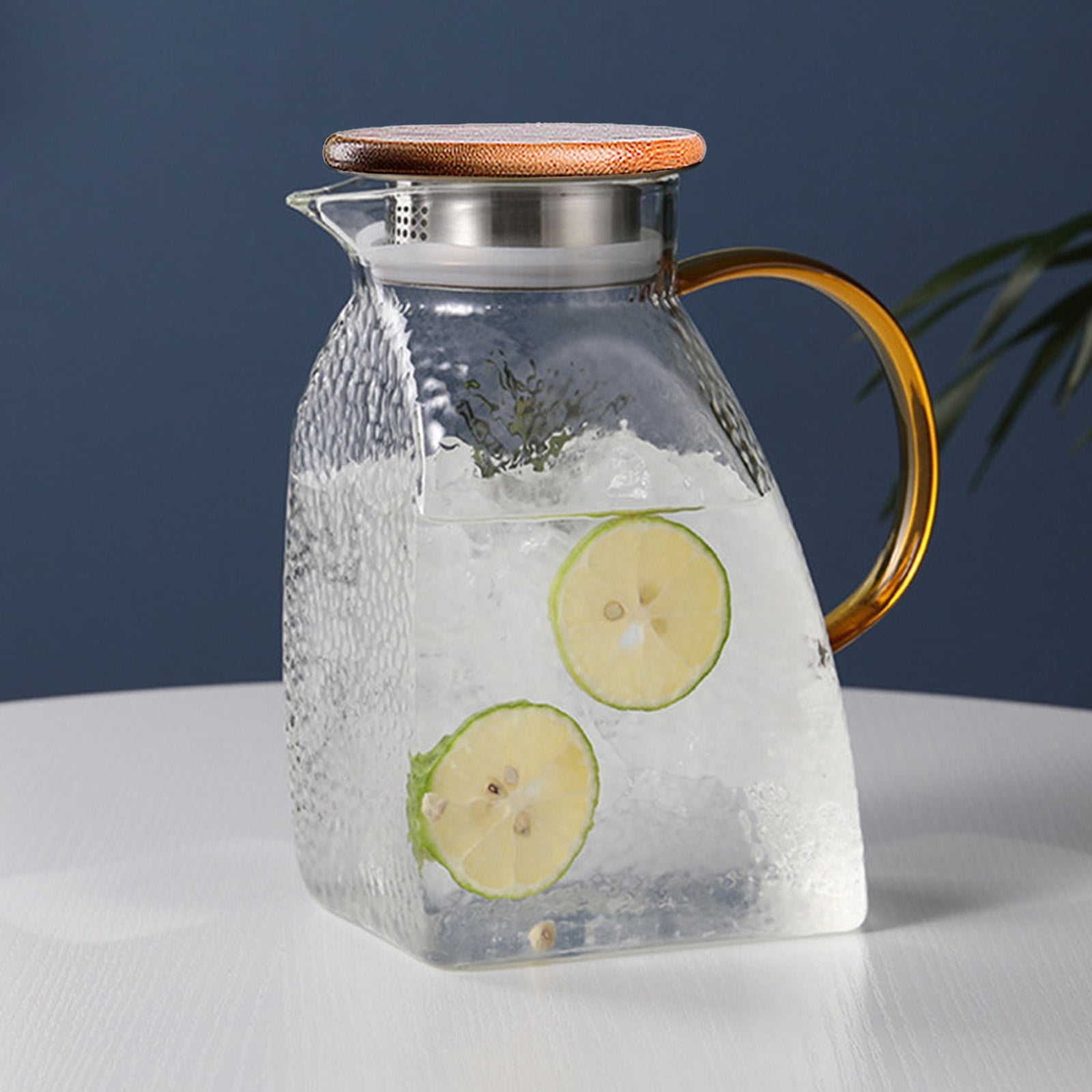 Clearance under $5 Fufafayo Glass Pitcher with Lid, Easy Clean Heat ...
