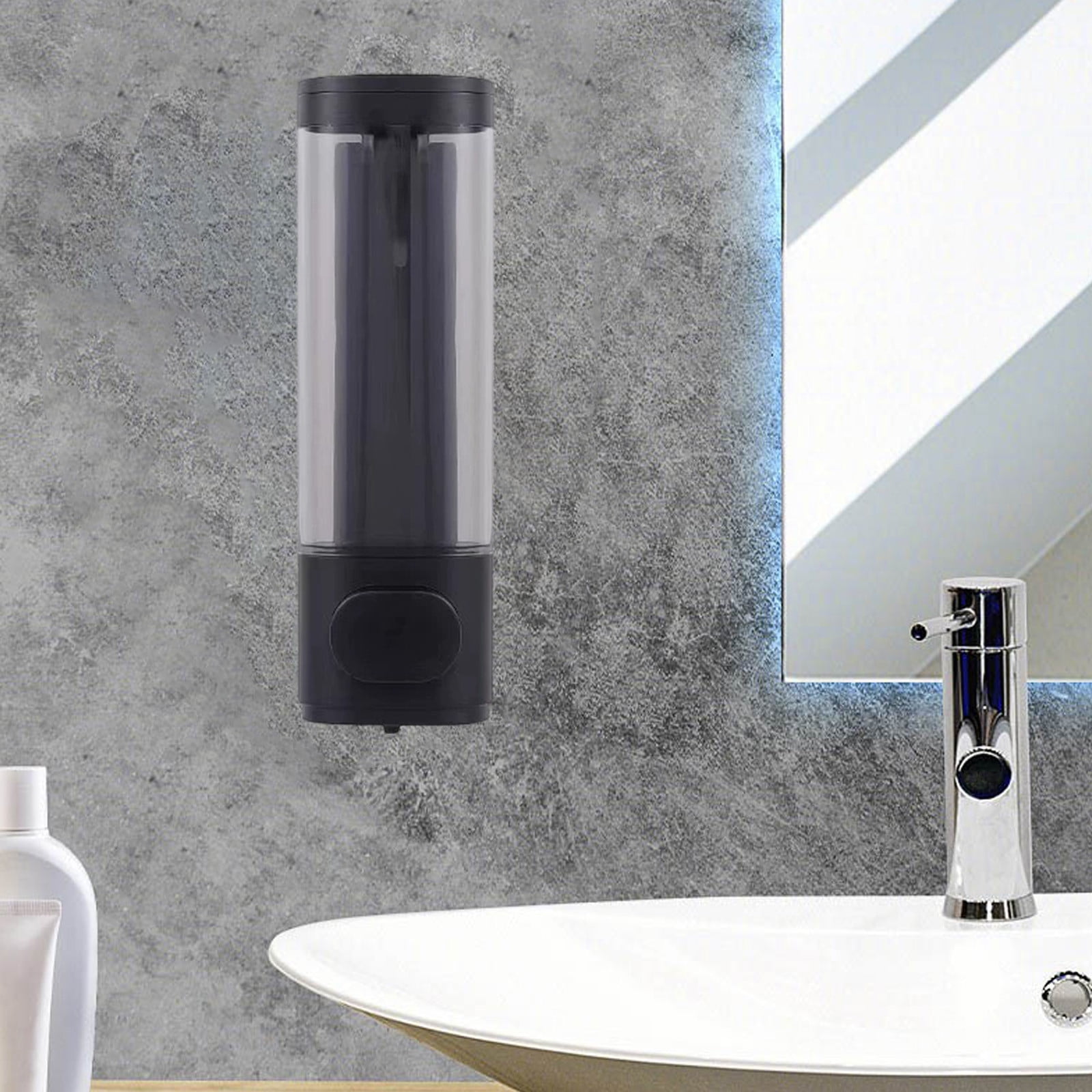 under $5 Fufafayo Manual Soap Dispenser Wall Mount Liquid Shampoo ...