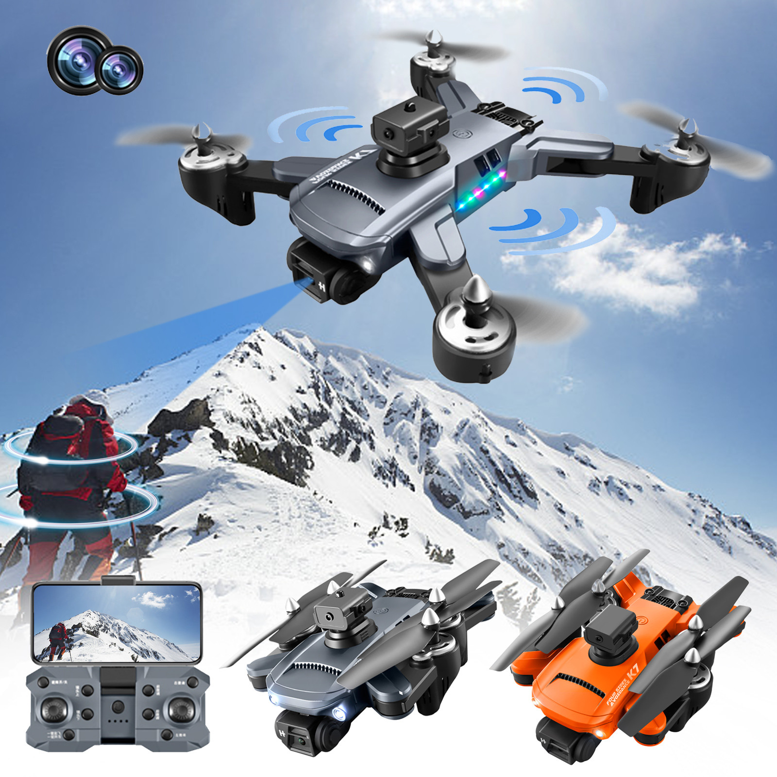 under $5 Fufafayo Mini drone with camera, HD Dual Cameras with Four ...