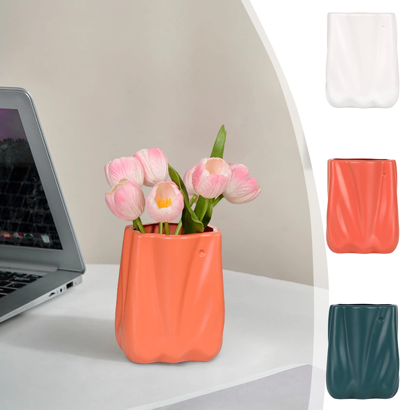under $5 Fufafayo Small Flower Pots with Saucer and , Durable Plastic ...