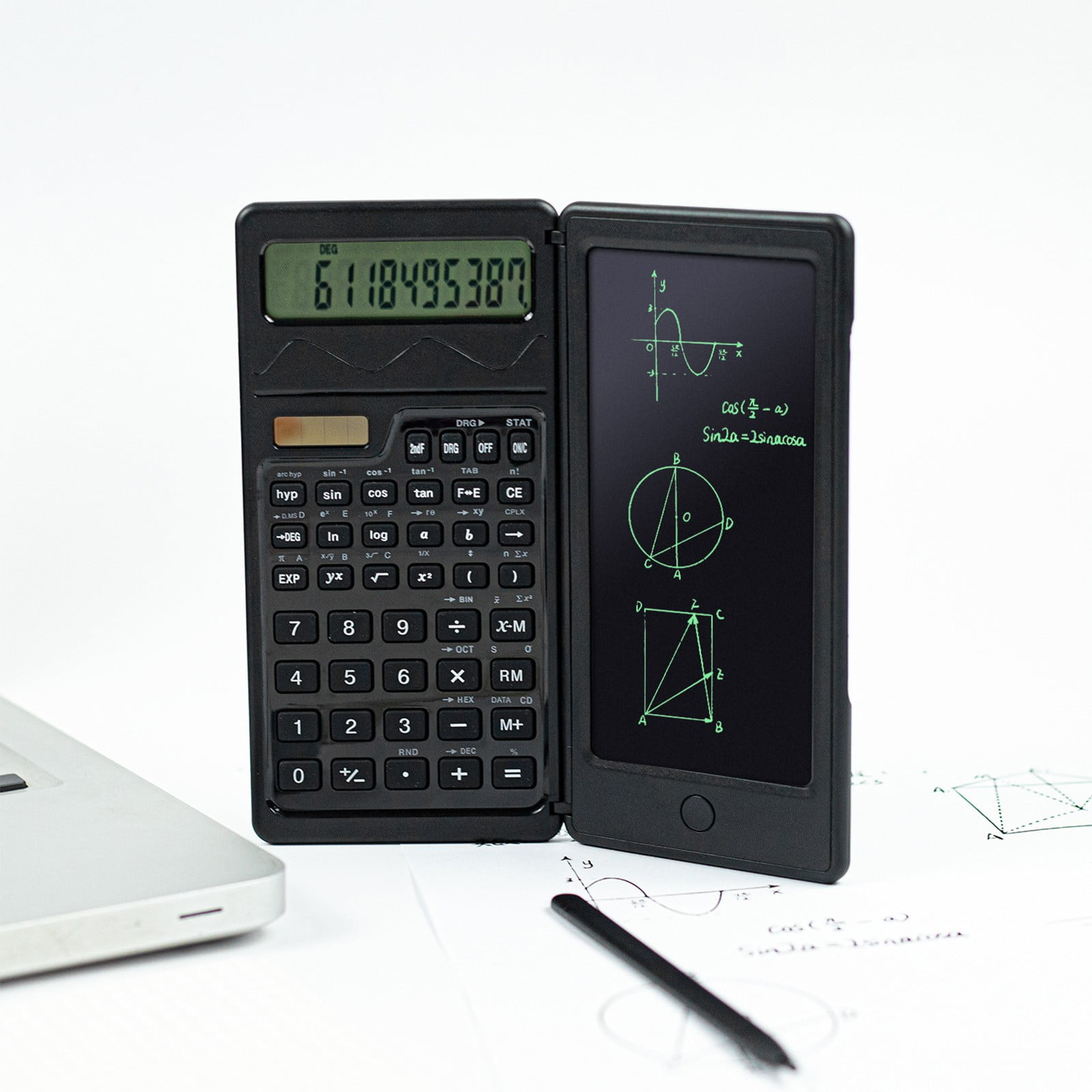 Clearance under $5 Fufafayo Solar Scientific Calculators，Scientific Calculator with Notepad ...