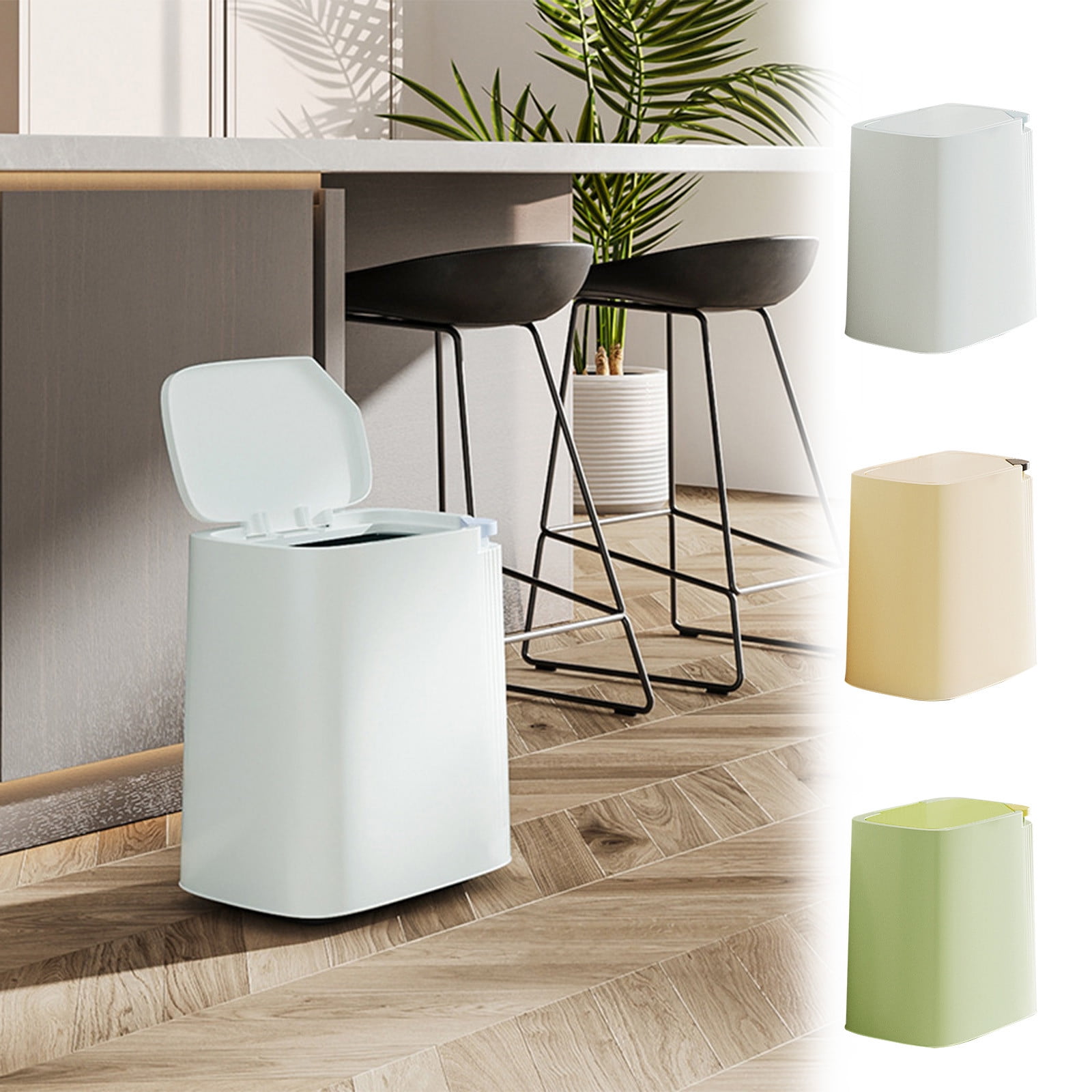 Clearance under $5 Fufafayo Trash Can with Lid, Small Bathroom Trash ...