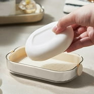 Soap Dish with Lid Travel Soap Case Draining Soap Bar Holder Portable ...