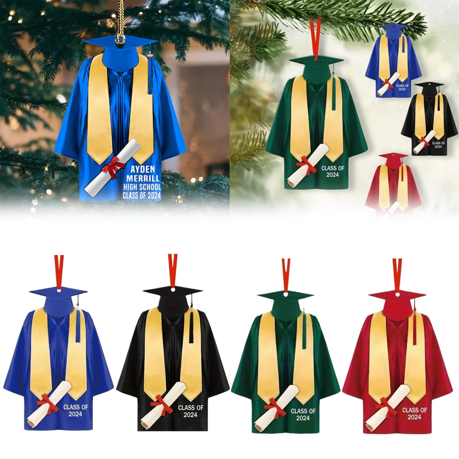 Clearance Under $5 Graduation ornament 2025 Personalized Graduation ...