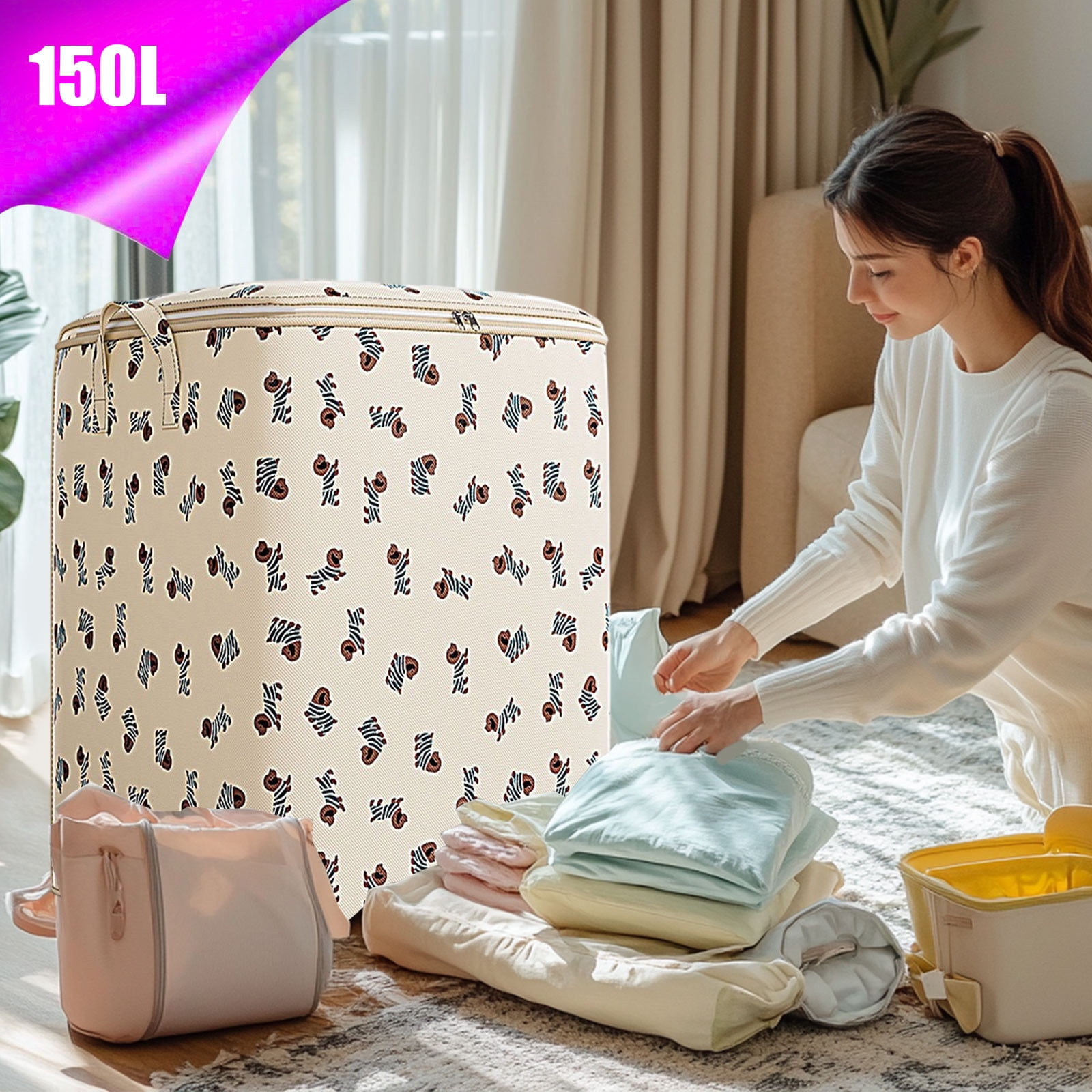 Clearance Under $5! InsCrazy Clothes Storage With Reinforced Carrying ...