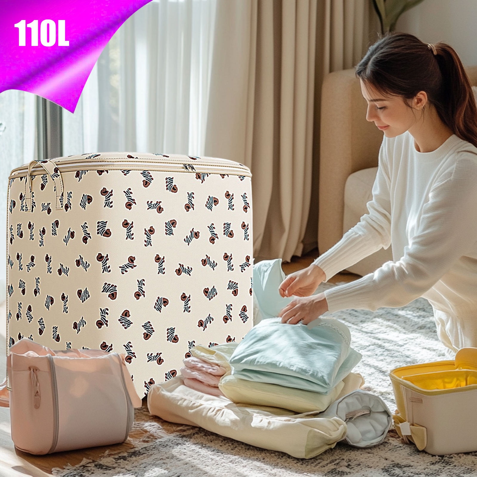 Clearance Under $5! InsCrazy Clothes Storage With Reinforced Carrying ...