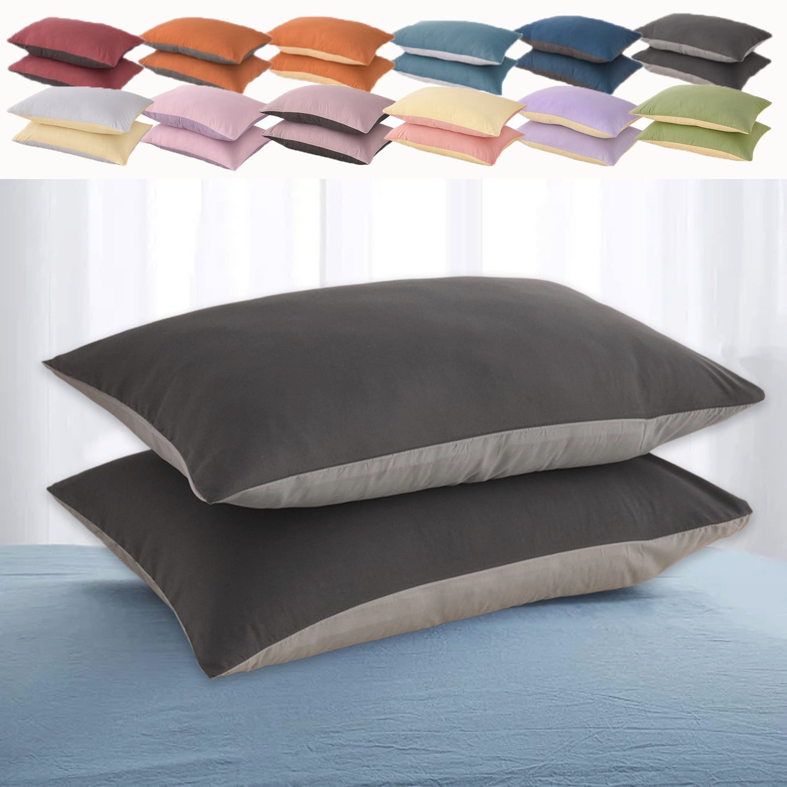 Clearance Under $5! InsCrazy Pillow Covers, - King Size Pillow Cases Set of 2 - Pillow Shams ...