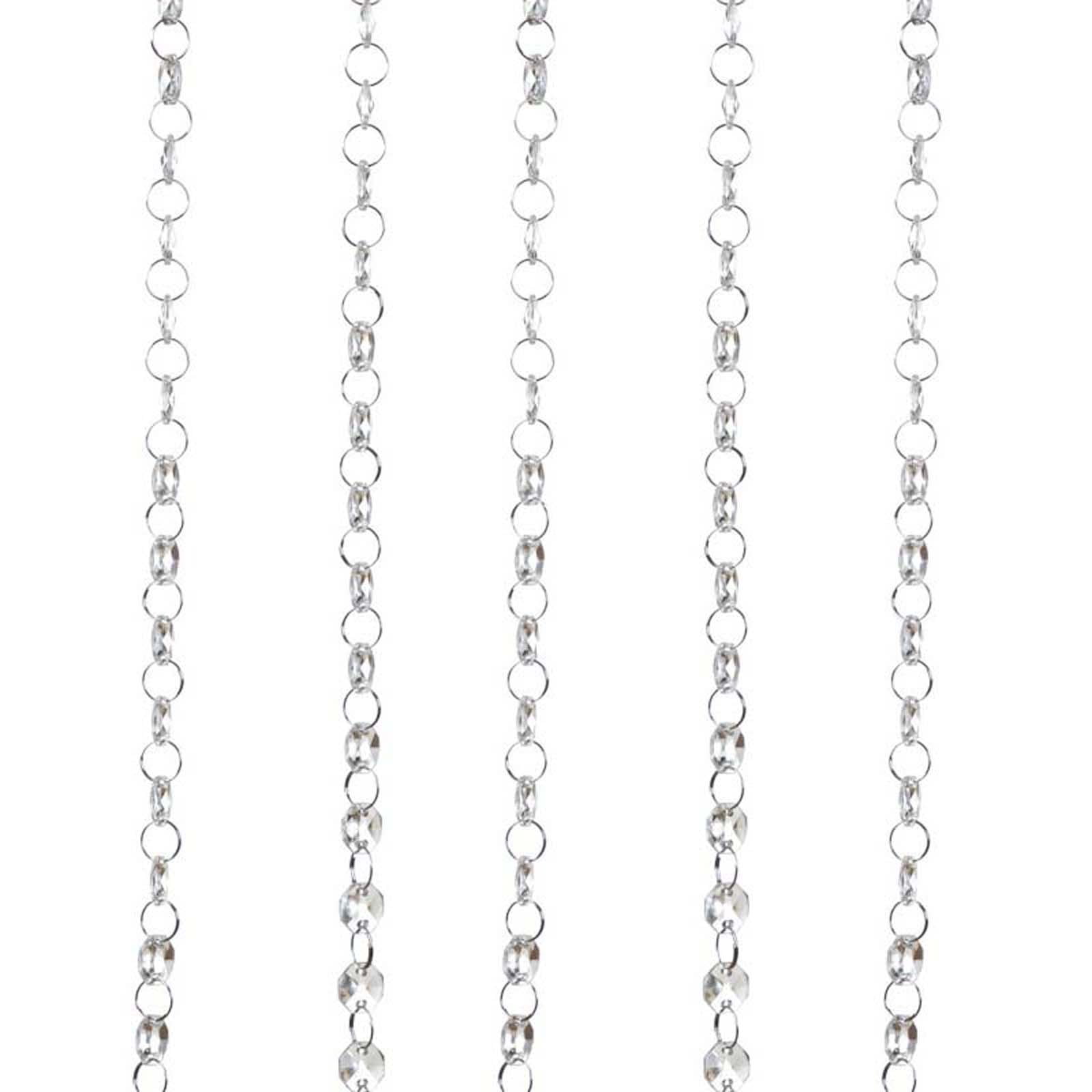 Savings 5 PCS Crystal Garland Strands,Crystal Glass Bead Curtain ...