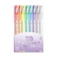 Noted by Post-it Pen Set, Warm Colors, Purple, Pink, Orange, Glitter ...